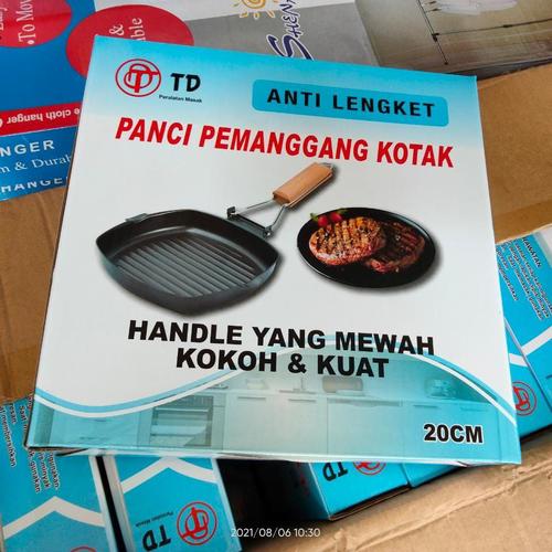 Jual mini square grill pan/panggangan kotak kecil teflon - Kab. Bantul ...
