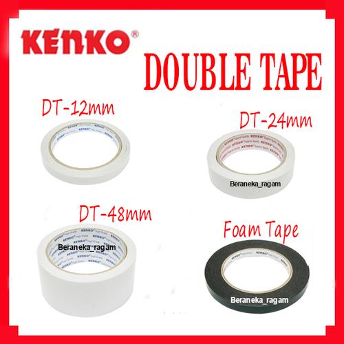 Jual KENKO STATIONERY DOUBLE TAPE GABUS FOAM TAPE 12 24 48 ATK MURAH ...