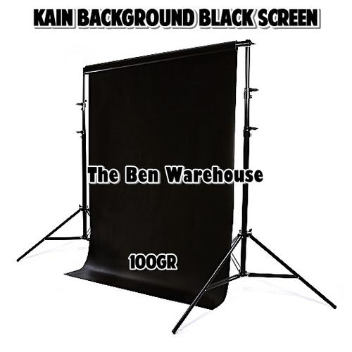 Jual Kain Virtual Background Zoom Black Screen/ Kain Photoshoot Hitam ...