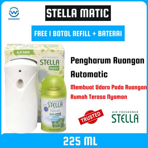 Jual Stella Matic Box Set Air Freshener(Alat + Refill 225 ml +Baterai ...