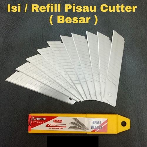 Jual Isi Karter Refill pisau cutter 10 pics ukuran besar universal ...