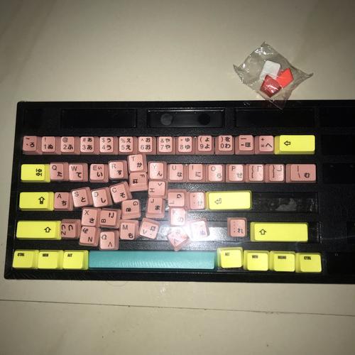 Jual Keycaps Pink ABS Japanese Root Keyboard 61 Keys - Kota Surabaya ...