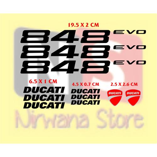 Jual Stiker DUCATI 848 evo cutting sticker decal logo ducati - Logo ...