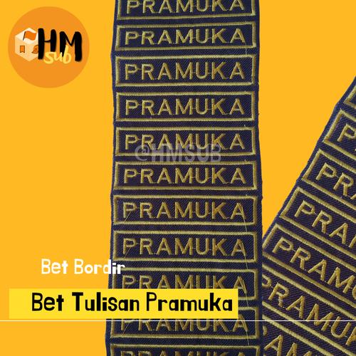 Jual Bet Pramuka / Bet Tulisan Pramuka / Bet Seragam Bordir - Kota ...
