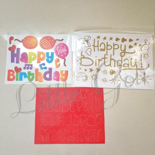 Jual Sticker Balon PVC happy birthday / letter / huruf - Jakarta Barat ...