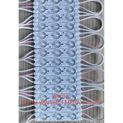 Jual lampu led modul 3 mata samsung 12 volt 12v 200 pcs led modul warna ...