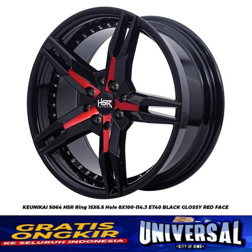 Jual Velg Mobil Ring 15 HSR Keunikai R15 Pelek Bintang Lobang 4x100 ...