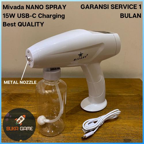 Jual Nano Spray Gun Wireless Portable Disinfectant DUAL MOTOR UV Light ...