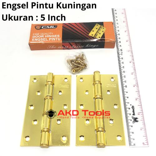 Jual Engsel Pintu Tebal Kuningan CAMEL 5" Inch | Engsel Jendela Gold ...