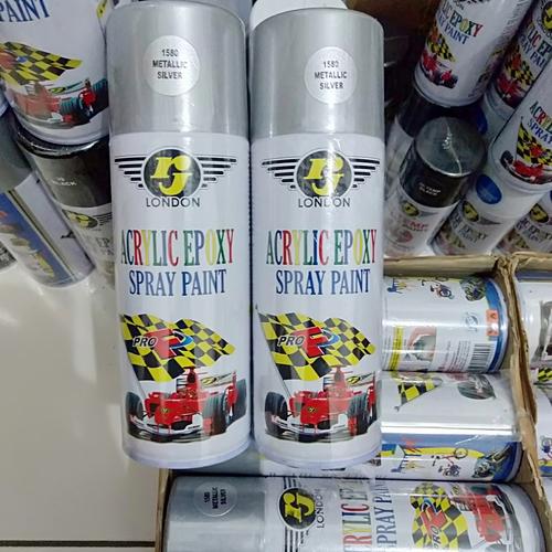 Jual cat semprot rj london 400cc warna metalic silver(1580)pilox pylox ...