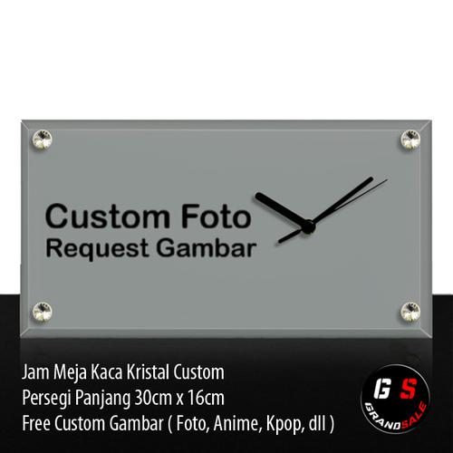 Jual Custom Jam Meja Custom Jam Analog Kristal Premium - Kab. Bandung ...