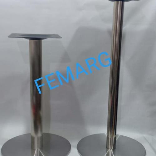 Jual Kaki Meja Cafe Bar Ss Stainless Steel Bulat Diameter 45Cm X 100Cm ...
