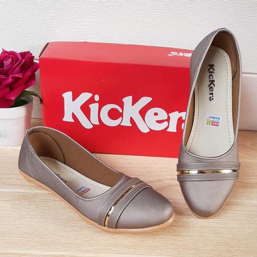 Jual SEPATU SLOP WANITA / SEPATU KICKERS SLOP CEWE - Abu-abu, 37 - Kab ...