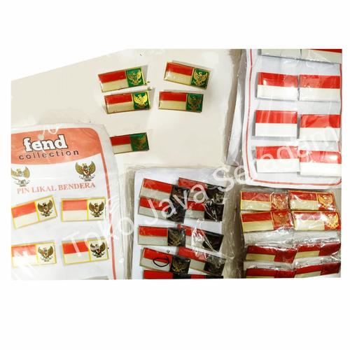 Jual Pin Bendera Merah Putih Garuda Bros Peci Emblem Dada Paskibra ...