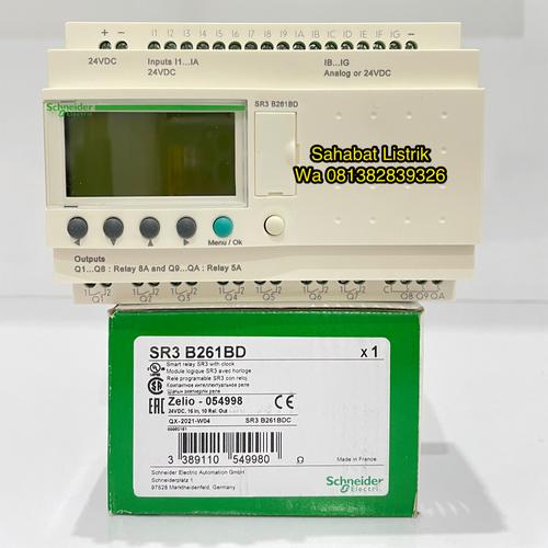 Jual ZELIO SR3B261BD 24VDC SCNEIDER / ZELIO SR3 B261BD SMART RELAY ...