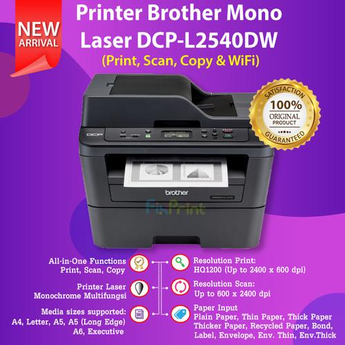 Promo Printer Brother DCP-L2540DW WiFi Mono Laserjet Print Scan Copy Duplex Cicil 0% 3x ...