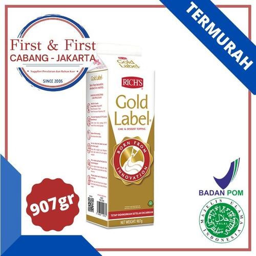 Jual Rich Gold Label Whipping Cream 907 gr - Jakarta Timur - First and ...