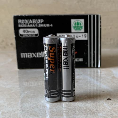 Promo Baterai Maxell AAA Original 1.5V UM-4 R03 Batrai A3 2Pcs - Kab ...