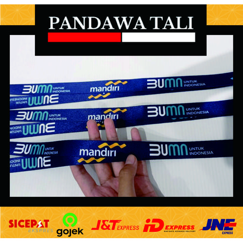 Jual Lanyard BUMN Bank Mandiri / Lanyard Printing Pandawa Tali Surabaya ...