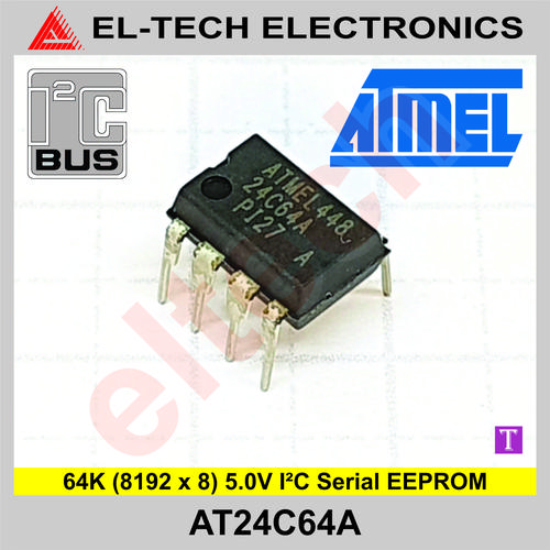 Jual AT24C64 AT 24C64 64K (8192 x 8) 5.0V I²C Serial EEPROM - AT24C64A ...