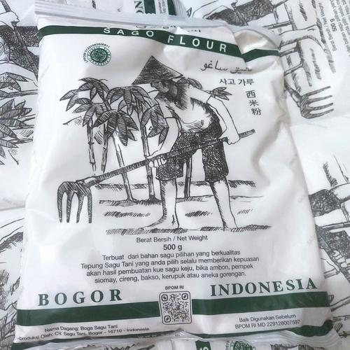 Jual tepung sagu tani super 500gr / tepung sagu cap pak tani / sagu ...