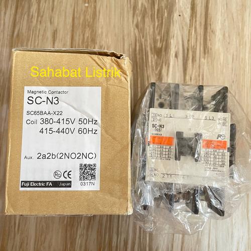 Jual Kontaktor fuji sc-n3 scn3 380v original/magnetic contactor fuji sc ...