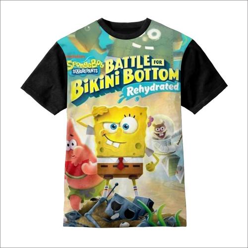 Jual Baju Kaos Anak The SpongeBob battle bikini bottom - UNISEX - XL ...