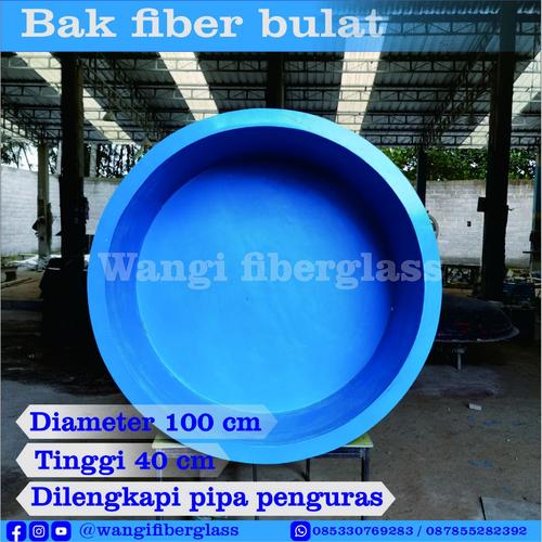 Jual Bak fiber bulat - kolam karantina bulat diameter 100 cm x tinggi ...