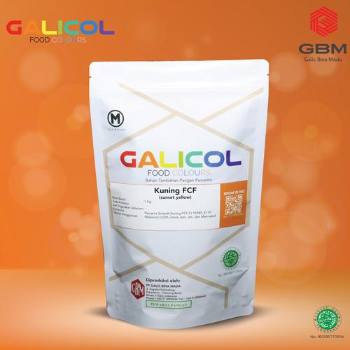 Jual Pewarna Makanan Kuning FCF Merk Galicol CI 15985 - Packaging 1Kg ...