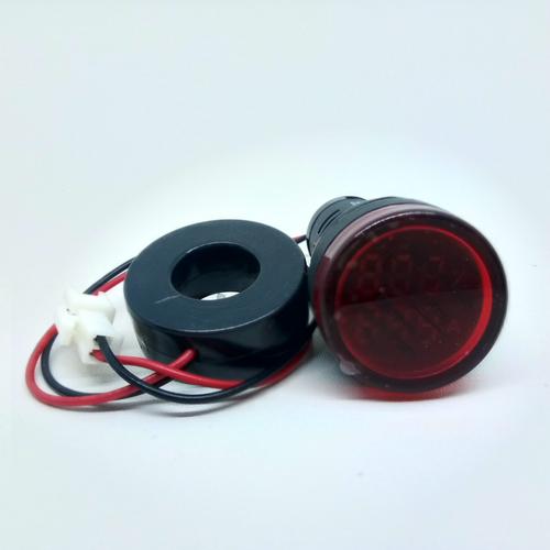 Jual PILOT LAMP RED LED 22MM, 220VAC WITH VOLT METER+ AMPERE METER ...