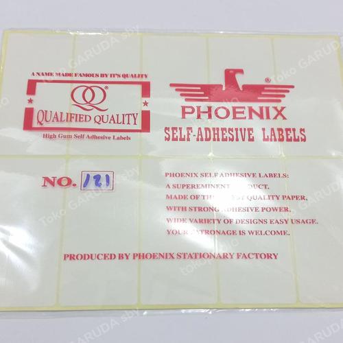 Jual Stiker label PHOENIX NO.121 per pak isi 7 lembar - Kab. Sidoarjo ...