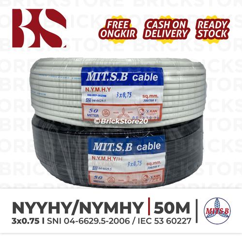 Jual Kabel Listrik Serabut NYYHY 3x0.75 NYMHY 3x0,75 50m Mitsuba - Putih - Jakarta Utara ...