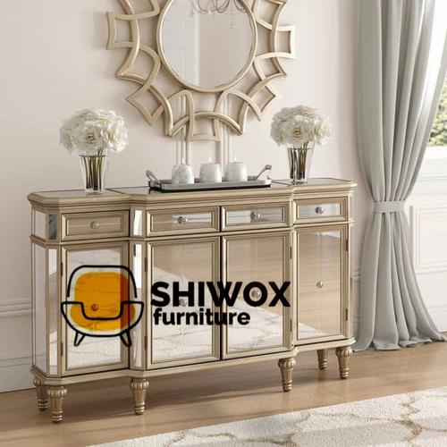 Jual Buffet hias dinding kombinasi kaca - buffet pajangan kaca modern ...