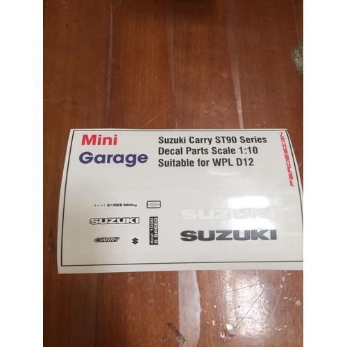Promo Sticker RC Detailing Suzuki Carry St90 WPL D12 skala 1:10 ...