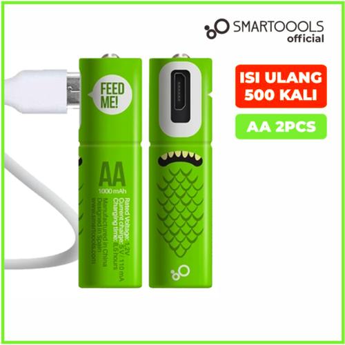 Jual Baterai Smartoools MicroBatt AA 1.2V Micro USB Rechargeable Battery - Kotak Baterai - Kota ...