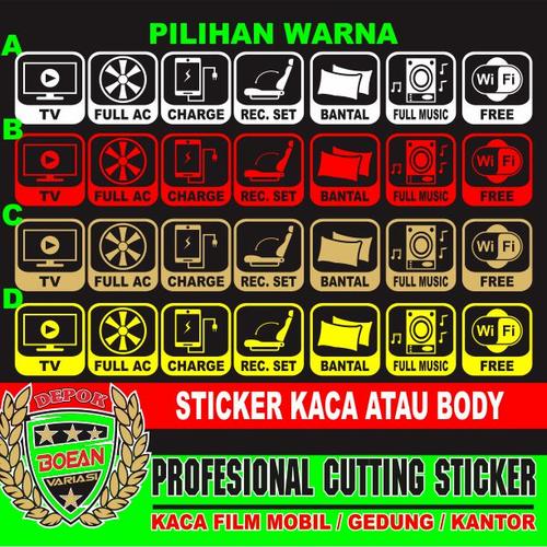 Jual sticker kaca body mobil bus bis truck truk pick up losbak ...