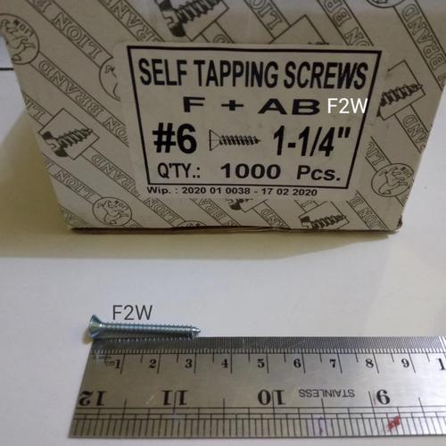 Jual SEKRUP TAPPING FAB 6 X 1-1/4" SKRUP TAPPING SCREW MOON LION ...