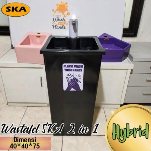 Jual Wastafel portable 80 liter+SKA + kran sensor - Hitam - Kab ...