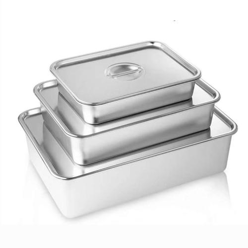 Jual ILI CONTAINER TEMPAT PENYIMPANAN STAINLESS BAKI TUTUP NAMPAN TUTUP ...