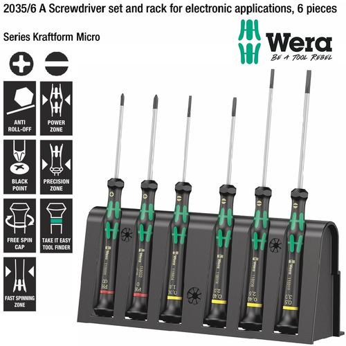 Jual Obeng Micro Set Wera 05118150001 2035/6 Micro A Screwdriver Set 6 ...
