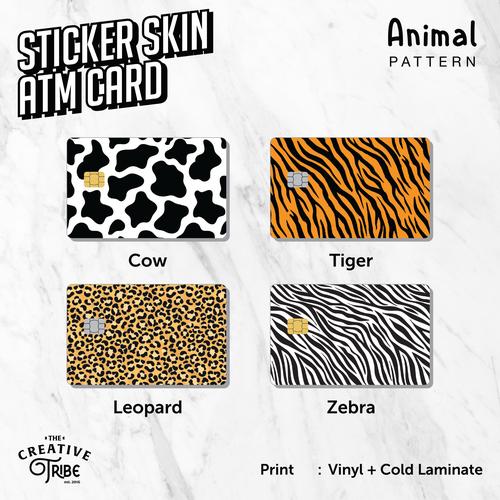 Jual Sticker Skin ATM Card Animal Pattern - Vinyl Debit Credit Stiker ...