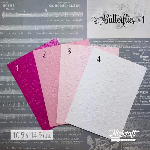 Jual Emboss Paper - BUTTERFLIES untuk Prakarya Kertas, Kartu Ucapan ...