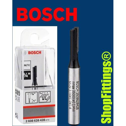 Jual BOSCH Straight Router Bits ¼" Mata Ruter Lurus Trim HPL Ø 3 5 6 8 ...
