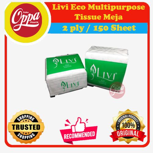 Jual LIVI ECO TISSUE MULTIPURPOSE POP UP TISU MEJA 2PLY 150S - Jakarta ...