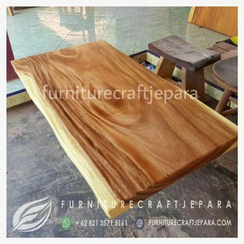 Jual PAPAN MEJA KAYU SOLID ALAMI TREMBESI 1,5 METER / DAUN MEJA ...