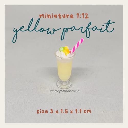 Jual MINIATUR 1:12 YELLOW PARFAIT ES KRIM BUAH MINUMAN MAINAN - Kota ...