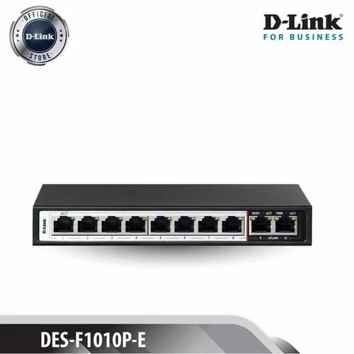 Jual DLink PoE Switch Hub with 8 PoE Ports and 2 Uplink Ports - Kota ...