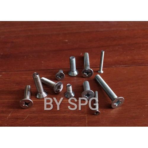 Jual Baut JF GI M3 Baut Bolt Verseng Flat Galvanis Baut Plus - M3 X 6 (50PCS) - Kab. Badung ...