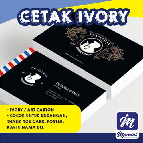 Jual Cetak Kertas Ivory 310 Gram 1 Sisi A3 Plus Fullcolor - Kota ...