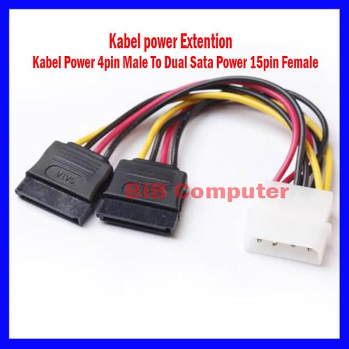 Jual Kabel Power Male To Dual Sata Power 15pin Female - Jakarta Selatan ...